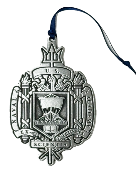 U.S. Naval Academy Store | Pewter USNA Crest Ornament