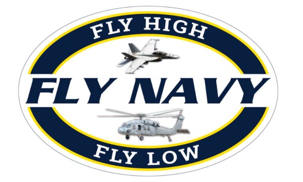 U.S. Naval Academy Store | Fly High/Fly Low 3" Decal
