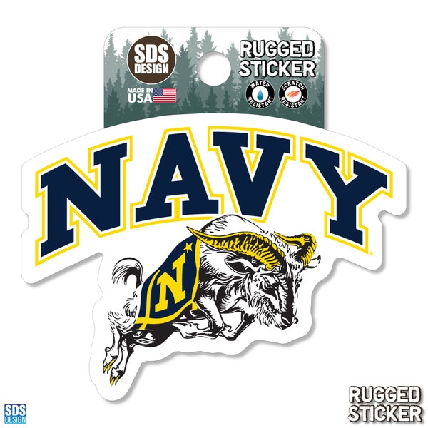 U.S. Naval Academy Store | Navy/ Charging Goat Rugged Decal