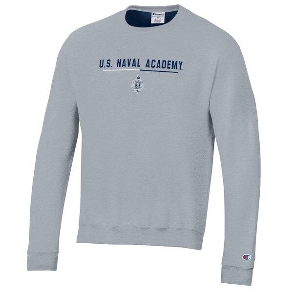 U.S. Naval Academy Store | Men's USNA Crest Stadium Crew Sweatshirt