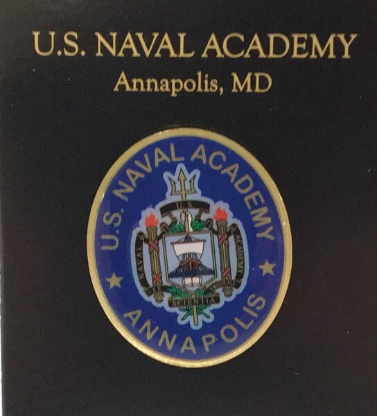 U.S. Naval Academy Store | USNA Crest Oval Lapel Pin