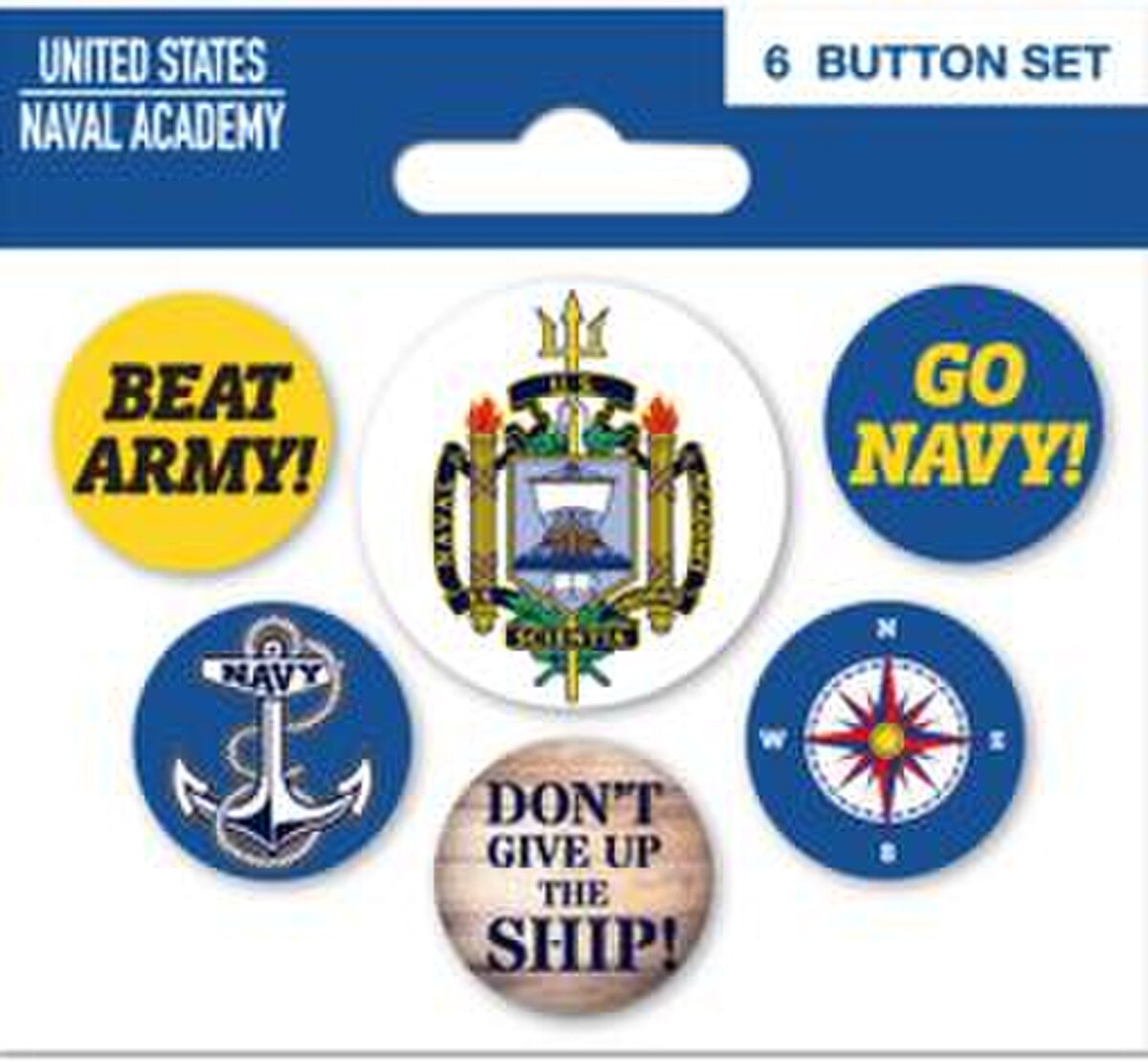 U.S. Naval Academy Store | 6 Button Set USNA Icons