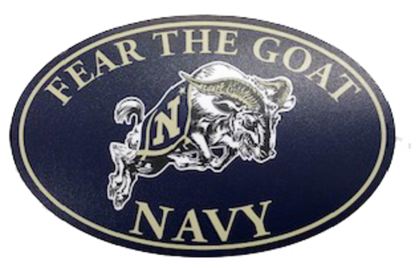 U.S. Naval Academy Store | Fear the Goat Oval Decal
